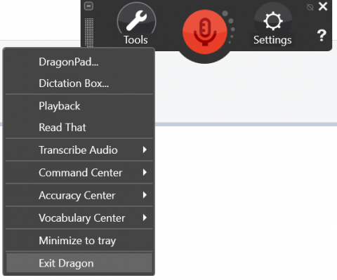 Closing/Minimizing the New DragonBar | Speakeasy Solutions Inc.